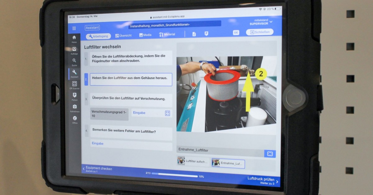 Digitale Arbeitsanweisungen für die Industrie | Demonstratoren-Management
